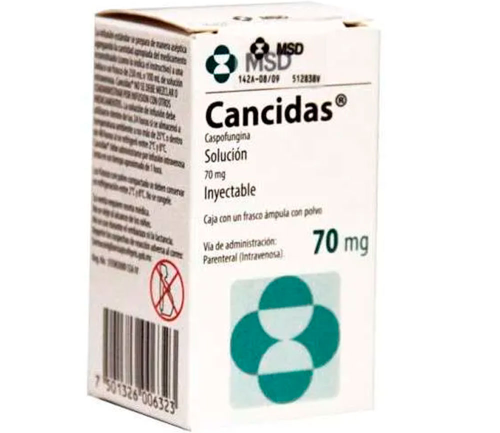 CANCIDAS CASPOFUNGINA R 70 MG 1 FA CON POLVO LAB MSD