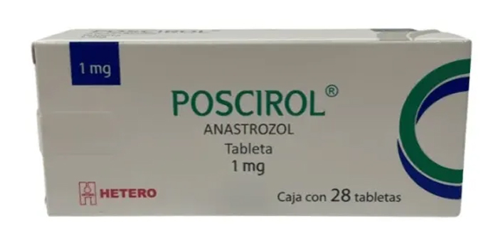 Poscirol 1 mg Anastrozol 28 Tabletas