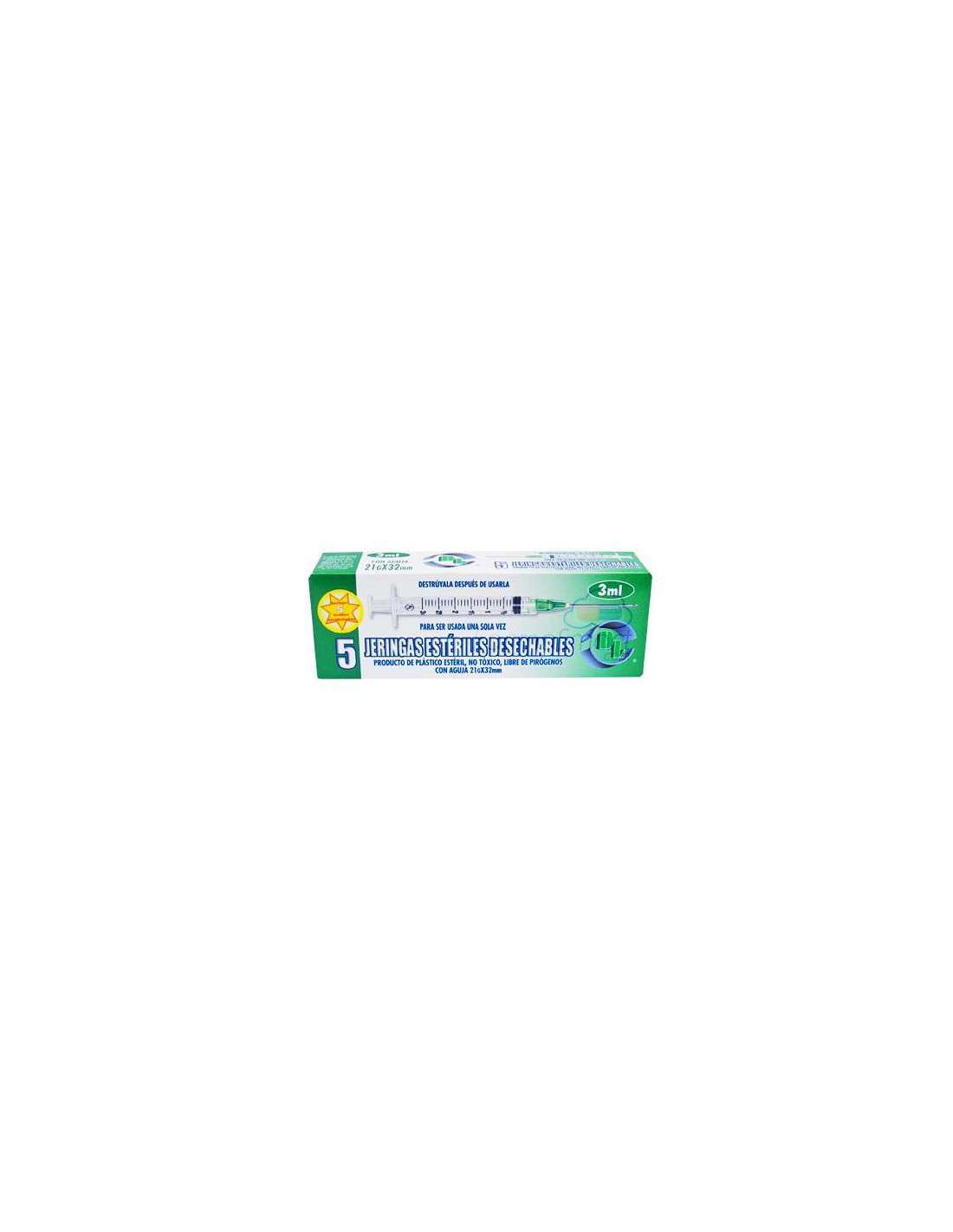 JERINGA VERDE 5 JERS 21X32MM/3 ML
