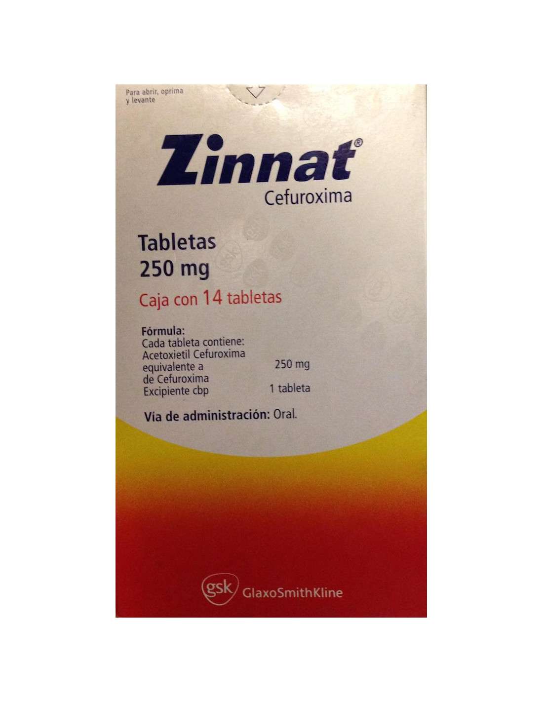 (A) ZINNAT 250MG TAB C14