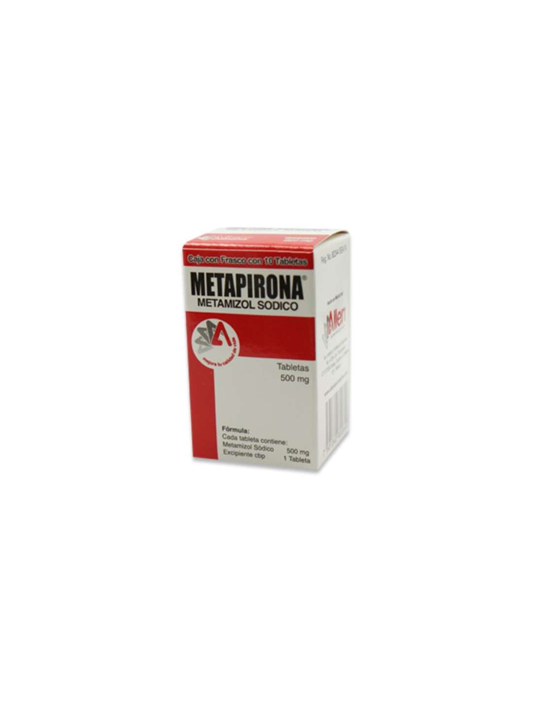METAPIRONA 10 TAB 500 MG
