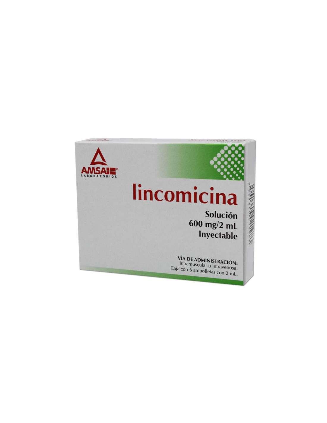 LINCOMICINA 600MG/2ML 6 AMPOLLETAS