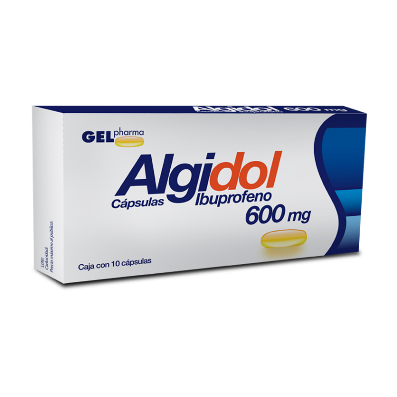 ALGIDOL IBUPROFENO10 CAPS 600 MG