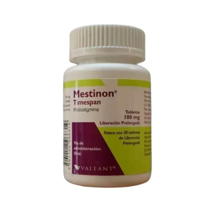 Mestinon Timespan 180 mg Piridostigmina 30 tabletas