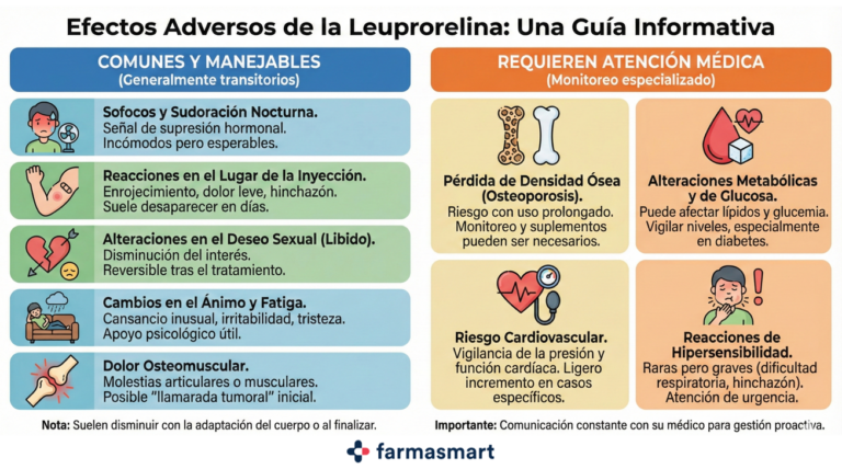 Efectos adversos de la leuprorelina: 9 riesgos clave